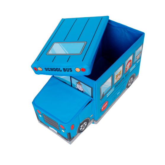 Kids School Bus Shape Storage Box By AK - 1 PC – PeelOrange.com