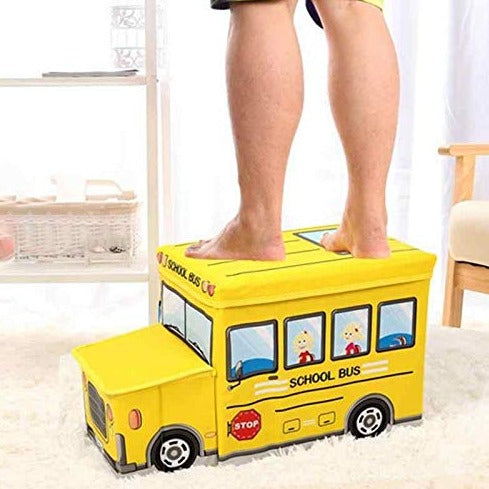 Kids School Bus Shape Storage Box By AK - 1 PC – PeelOrange.com