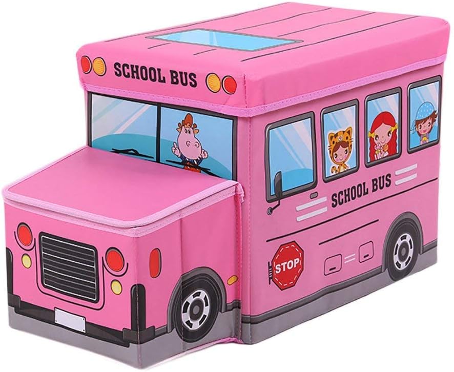 Kids School Bus Shape Storage Box By AK - 1 PC – PeelOrange.com