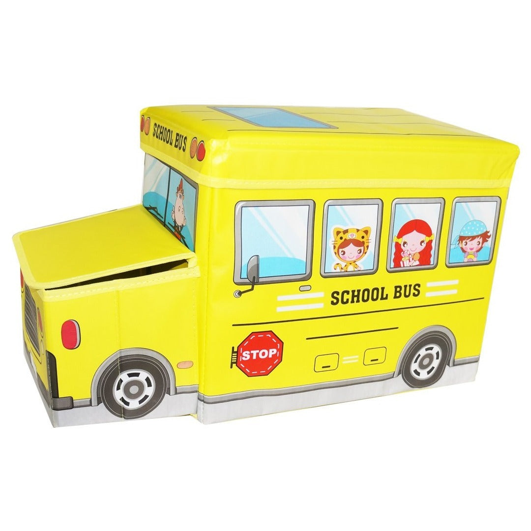 Kids School Bus Shape Storage Box By AK - 1 PC – PeelOrange.com