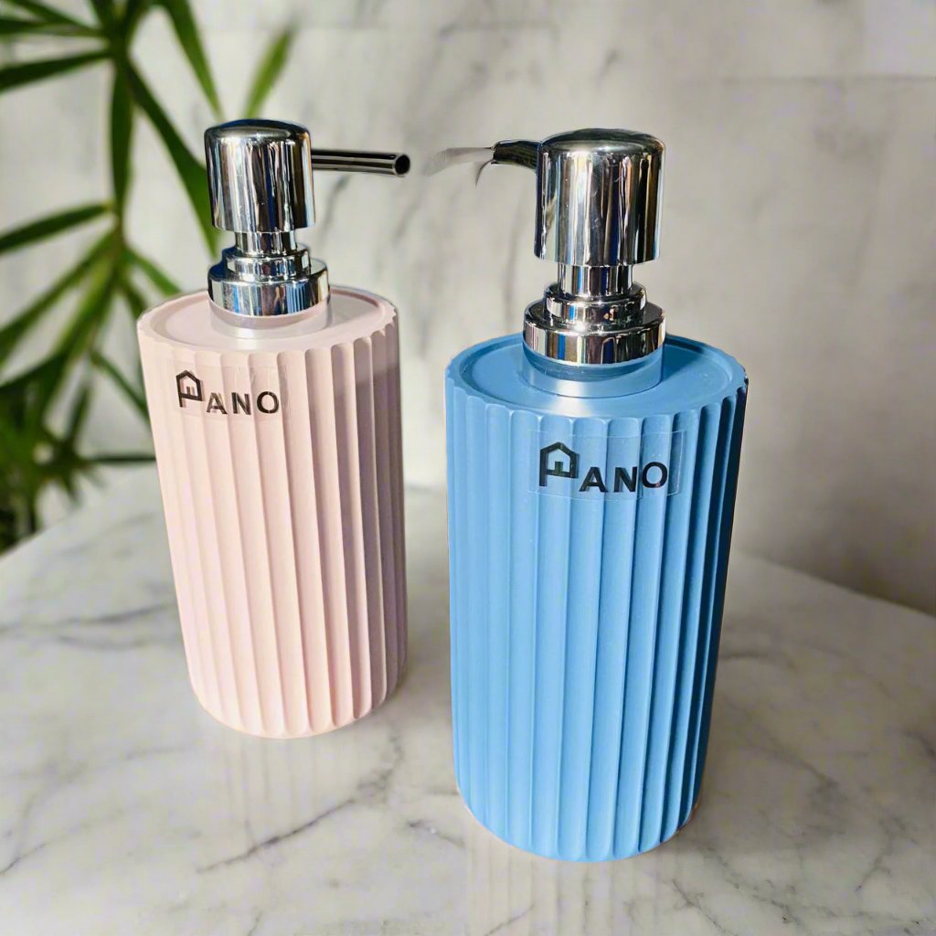 Skyline Blue Soap Dispenser with a Modern Grooved Design (1 PC)- By-AP ...