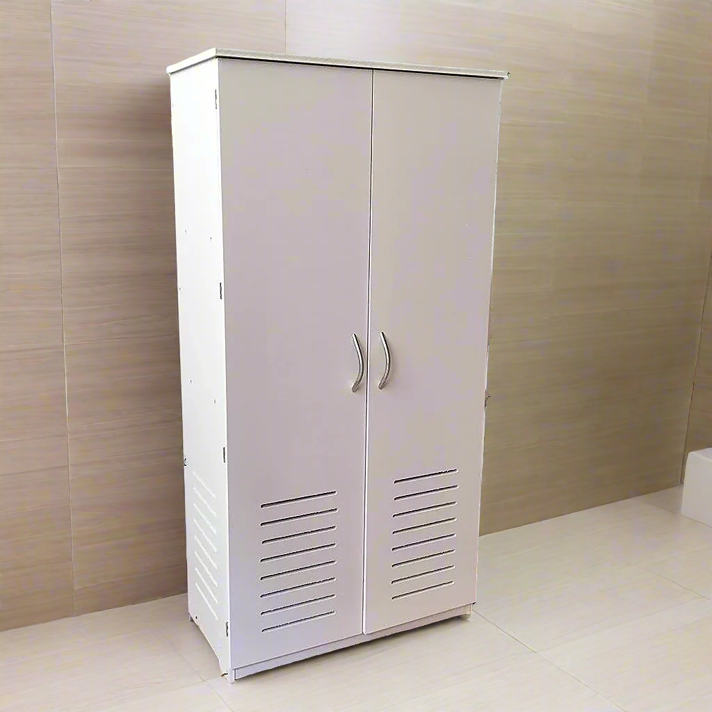 Floor Standing PVC MOP / Janitor Shelf Bathroom Accessories Storage Wa ...