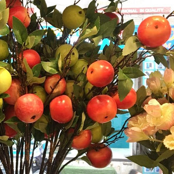 Artificial Red/Green Apple Fruit Dry Stick - 1 Stick – PeelOrange.com