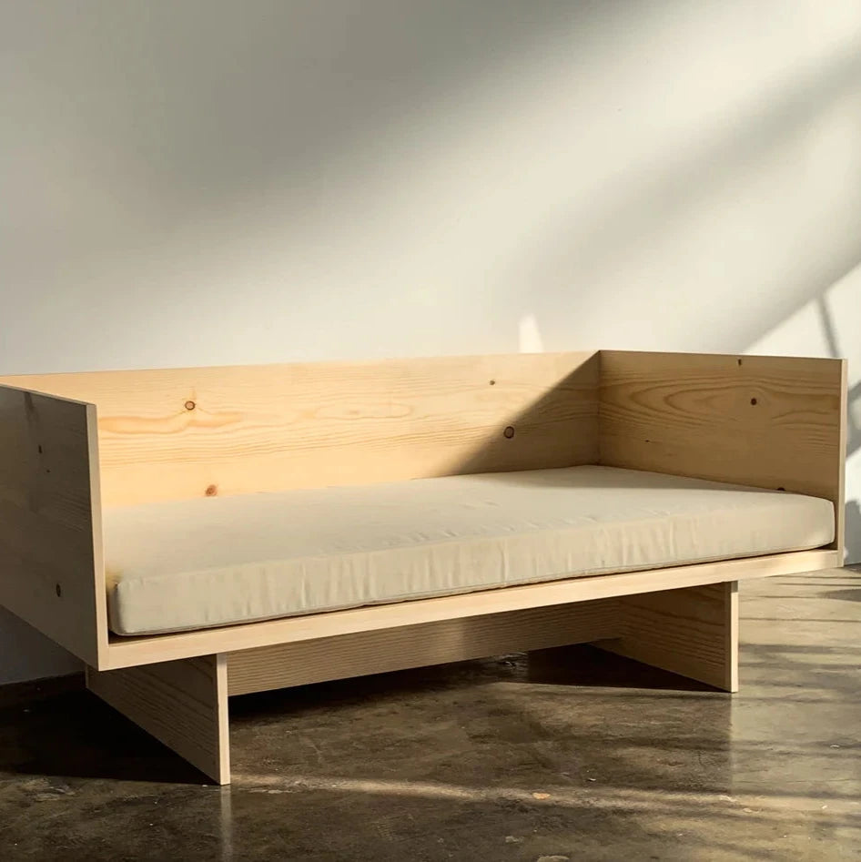 Contemporary Wooden Daybed/ Lounge Sofa Bench Style By Miza ...