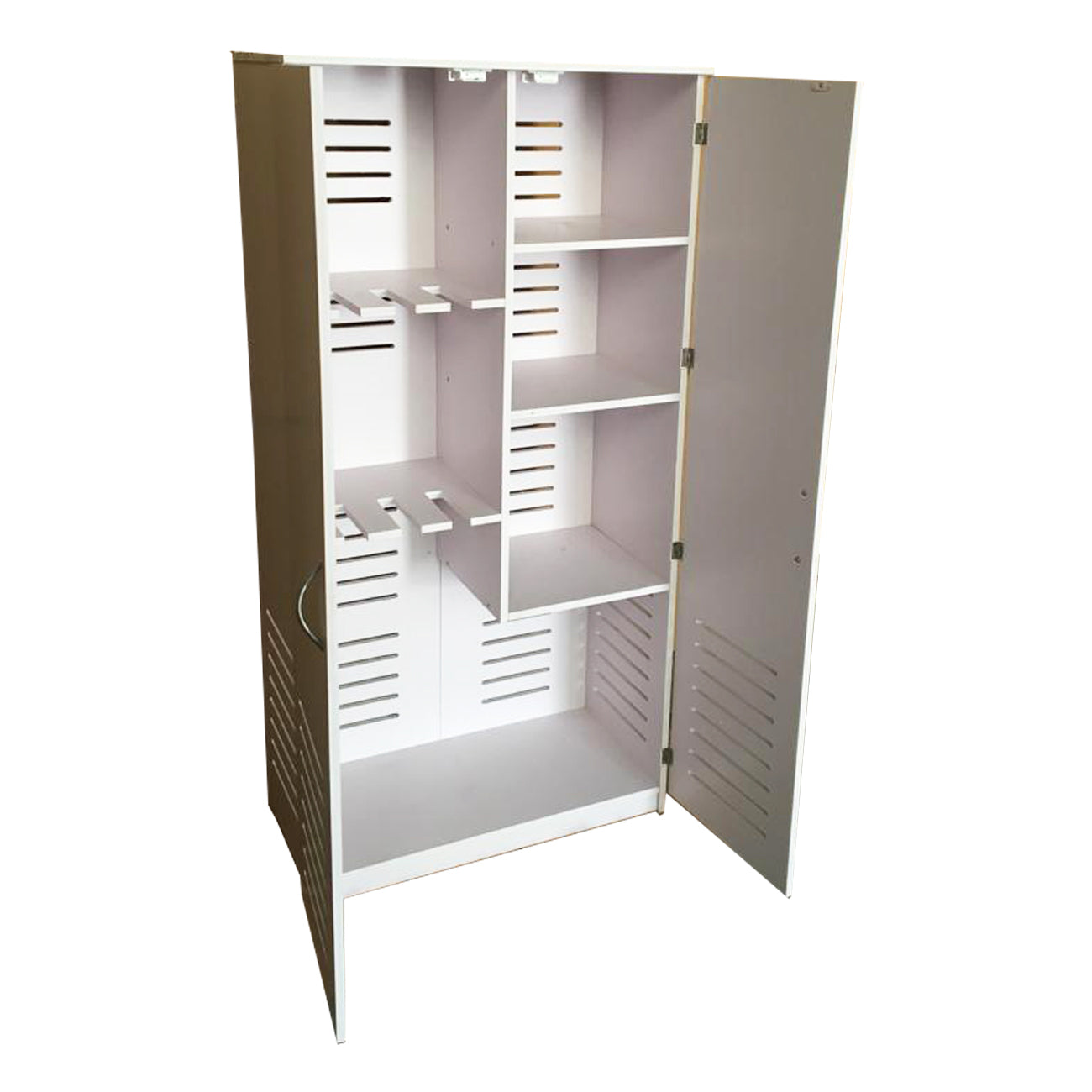 Floor Standing PVC MOP / Janitor Shelf Bathroom Accessories Storage Wa ...