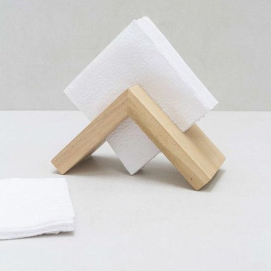 Wooden Pyramid Shape Tissue/Coasters/Napkin Stand/Holder By Miza ...