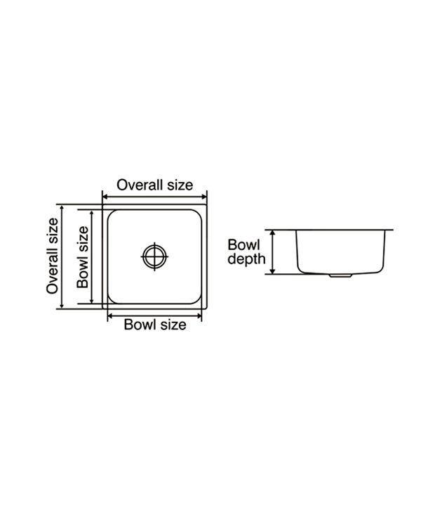 Single Kitchen Sink Dimensions