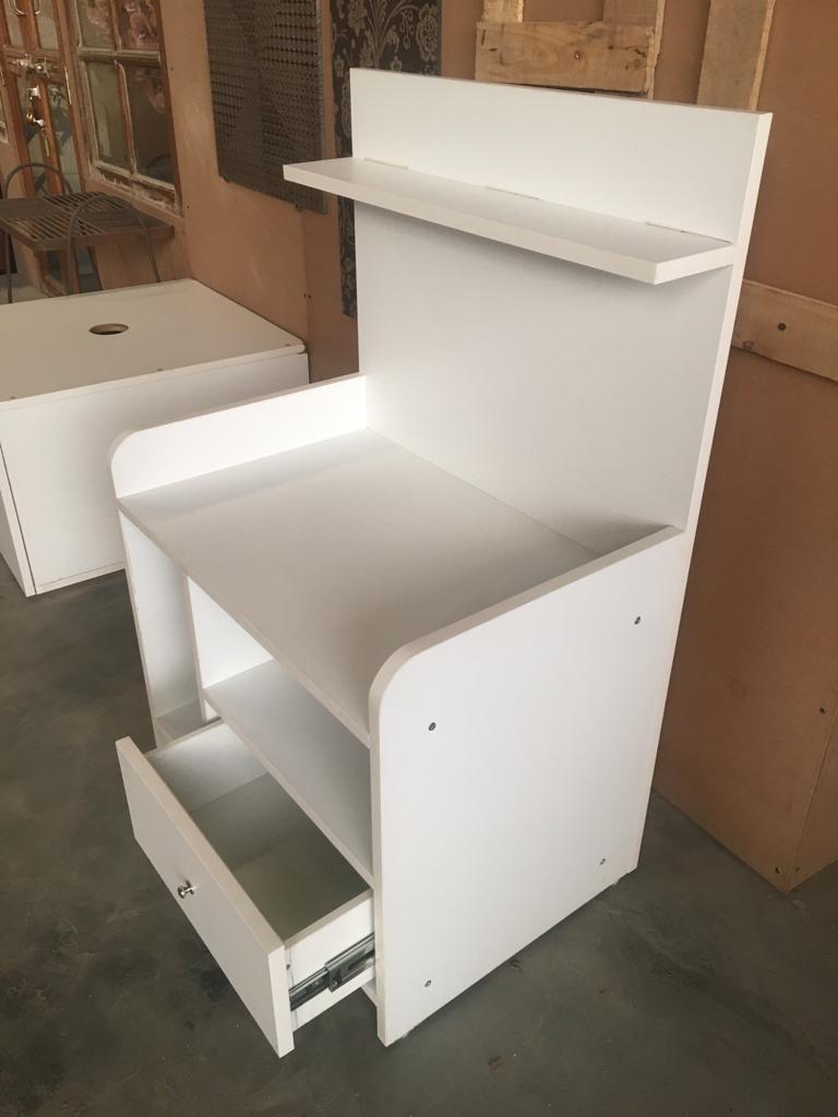 Multifunctional Nightstand Bed Side Table with Shelf & Drawer Storage ...