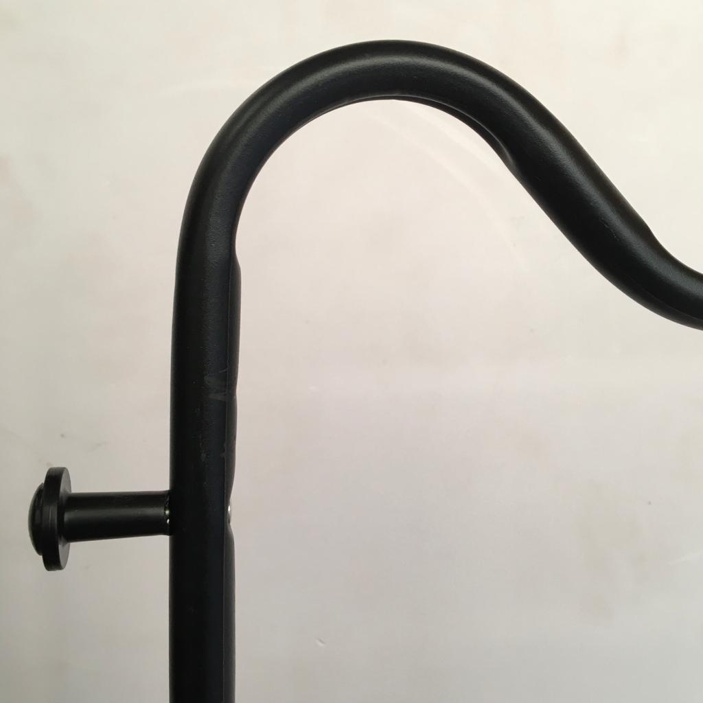 Metal Clothing Rack Floor Standing Single Rod Hanger, Bedroom Living R ...