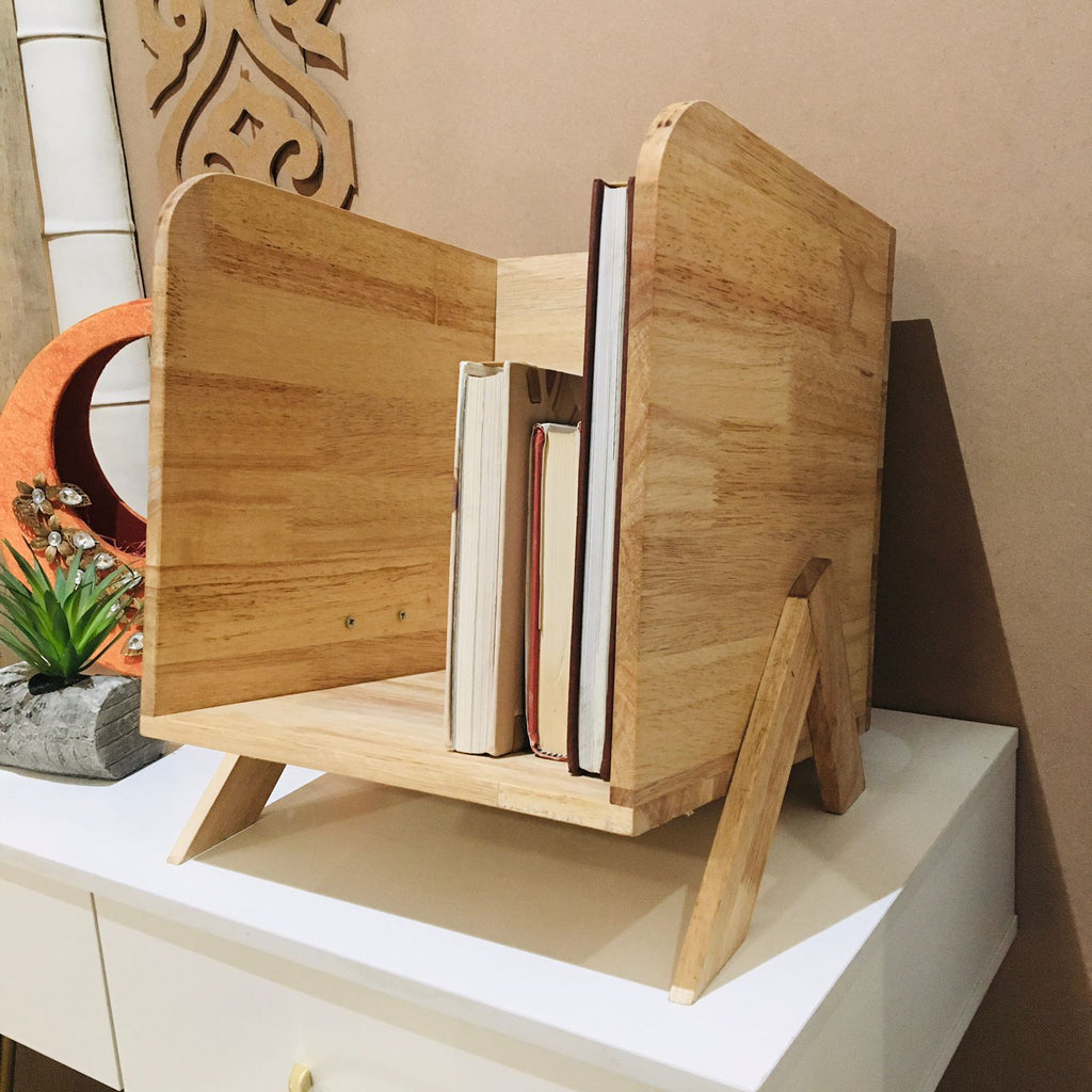 Tabletop Book Rack Wooden Organizer By Miza – PeelOrange.com