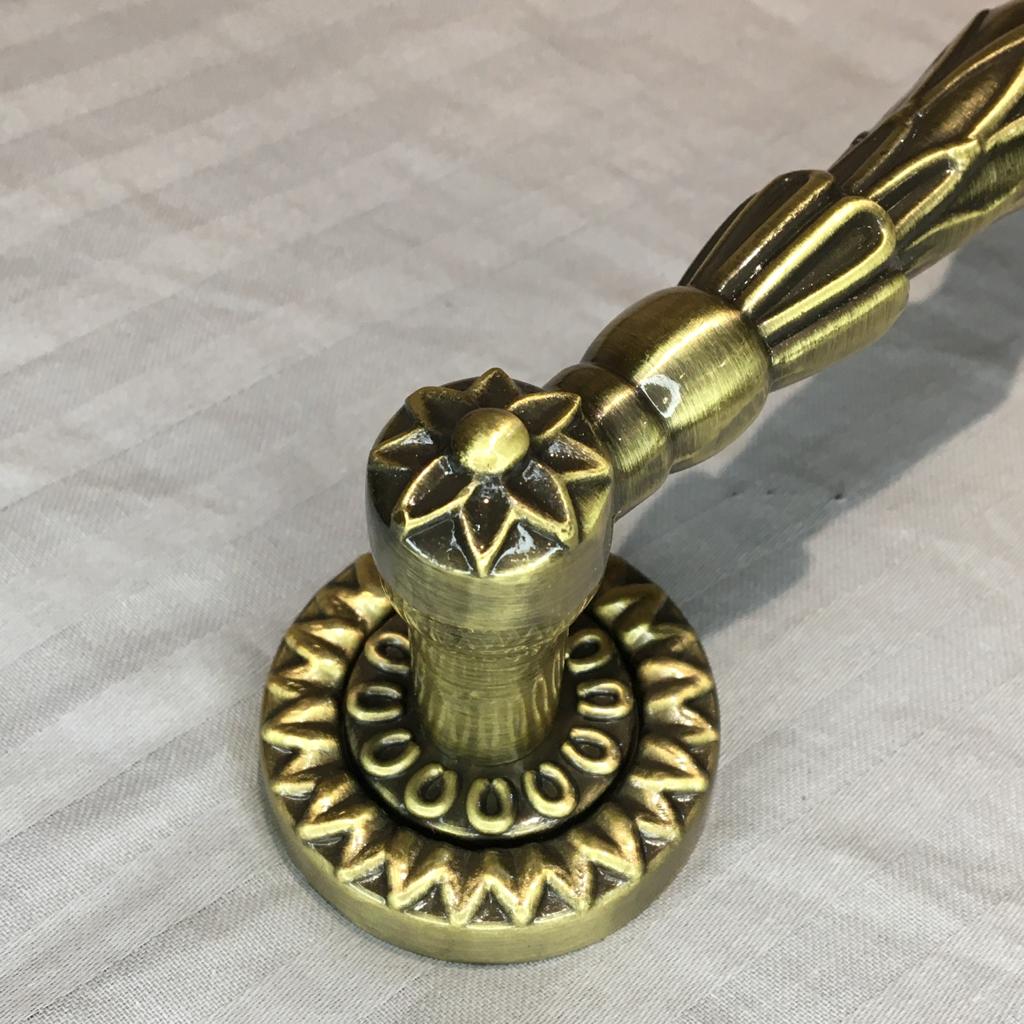 Round Curved Stylish Door Handles For Home In Antique Brass Nickel (Wi ...