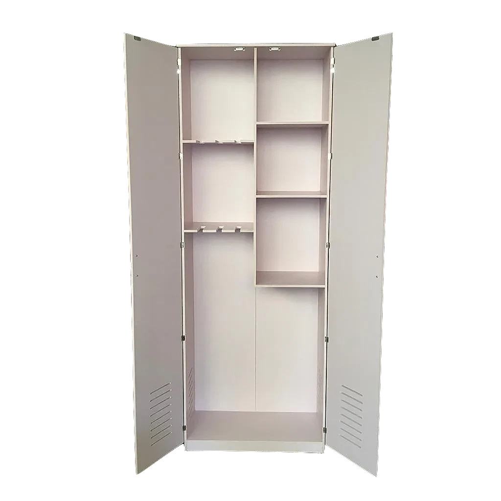 Floor Standing PVC MOP / Janitor Shelf Bathroom Accessories Storage Wa ...